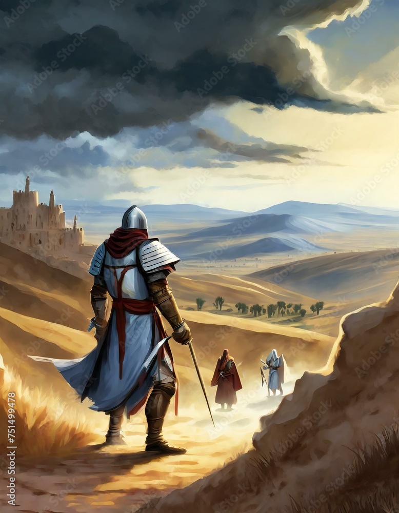 Judge from Bible. Knight from Israel. Jephthah, Samson, Gideon. Stock ...