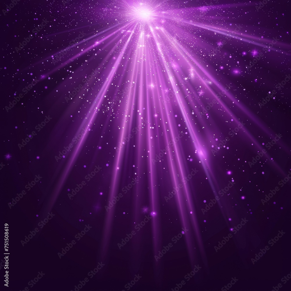 A light background with purple beams and flare effect glow on a ...