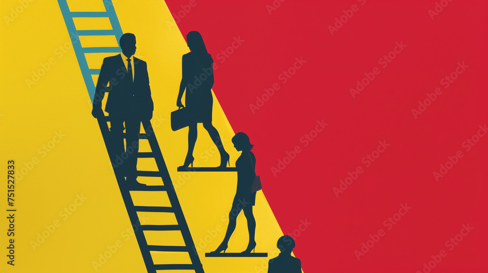Corporate ladders, woman leadership, competition in workplace, gender ...