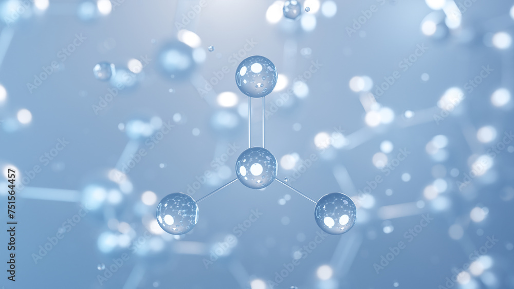 phosgene molecular structure 3d, flat model, colorless gas, structural ...