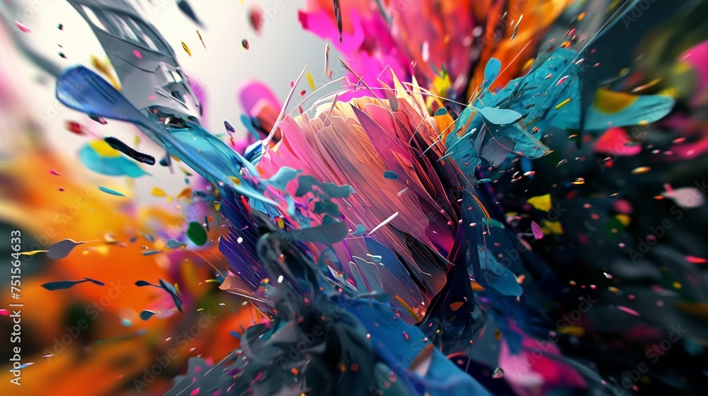 Fotka „Playful 4K HD wallpaper featuring lively colors and abstract ...