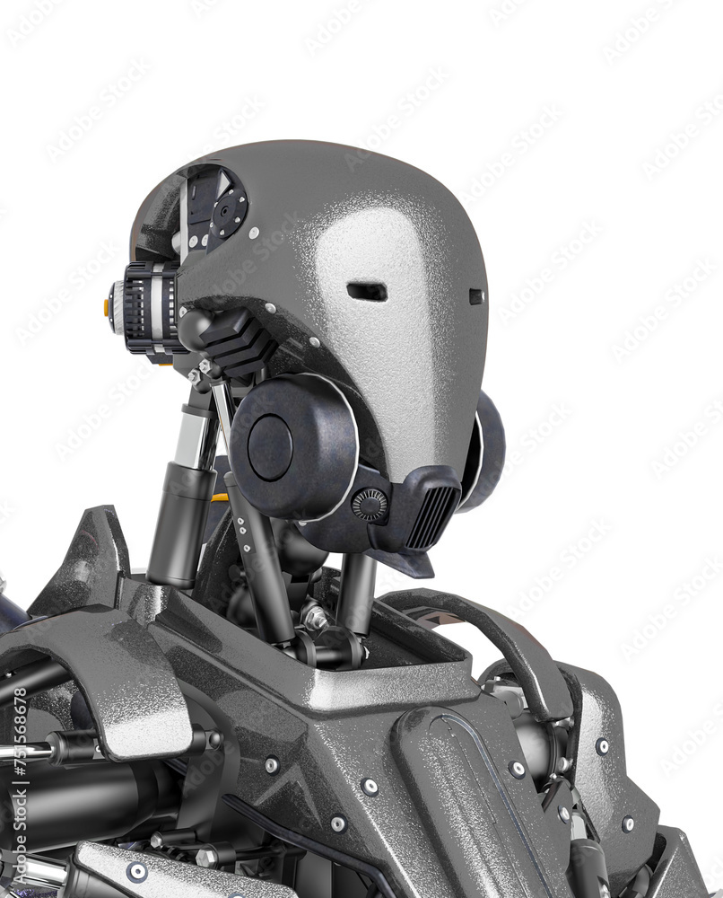 apocalypse cyborg id profile picture portratit on side cool view Stock ...