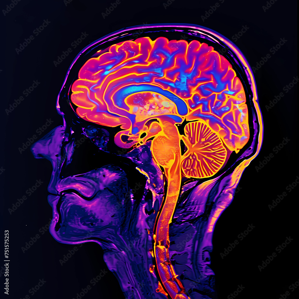 human brain anatomy, High resolution PET CT scan of the human brain ...