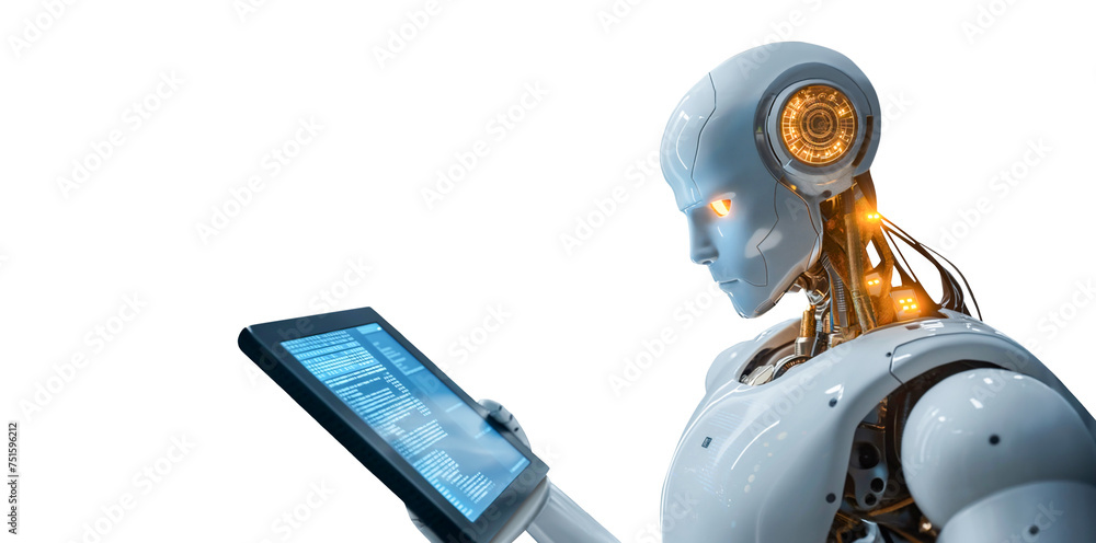 A modern, elegant autonomous humanoid robot that programs itself ...