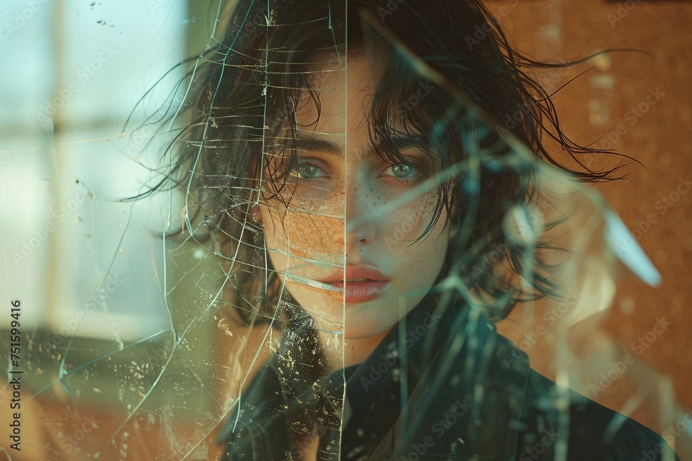 split-screen presentation showcasing the gender fluidity of both man ...