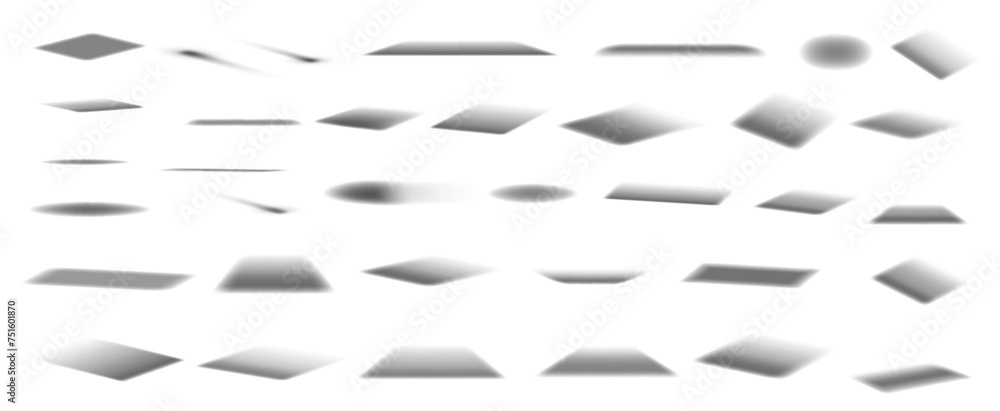 Realistic vector drop shadow from different angles, sizes and ...