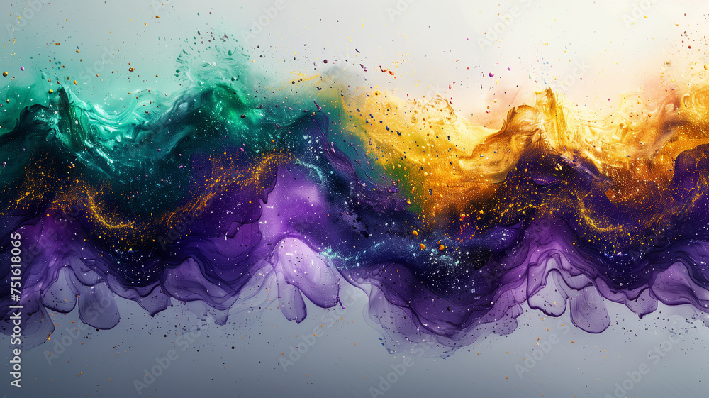 digital wave spectrum, where the width and color intensity of each wave ...