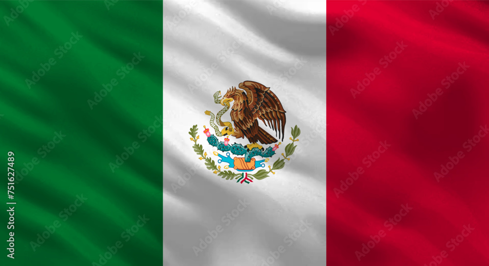 Mexican country national patriotic independence freedom flag vector ...