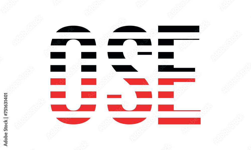 OSE three initial letter iconic line negative space minimal logo design ...