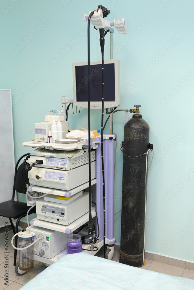 Digital endoscope for diagnosis of hollow organs, colonoscopy ...