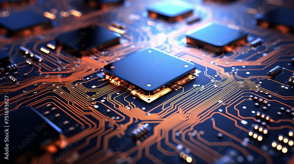 Computer-generated digital connection structure featuring an artificial ...