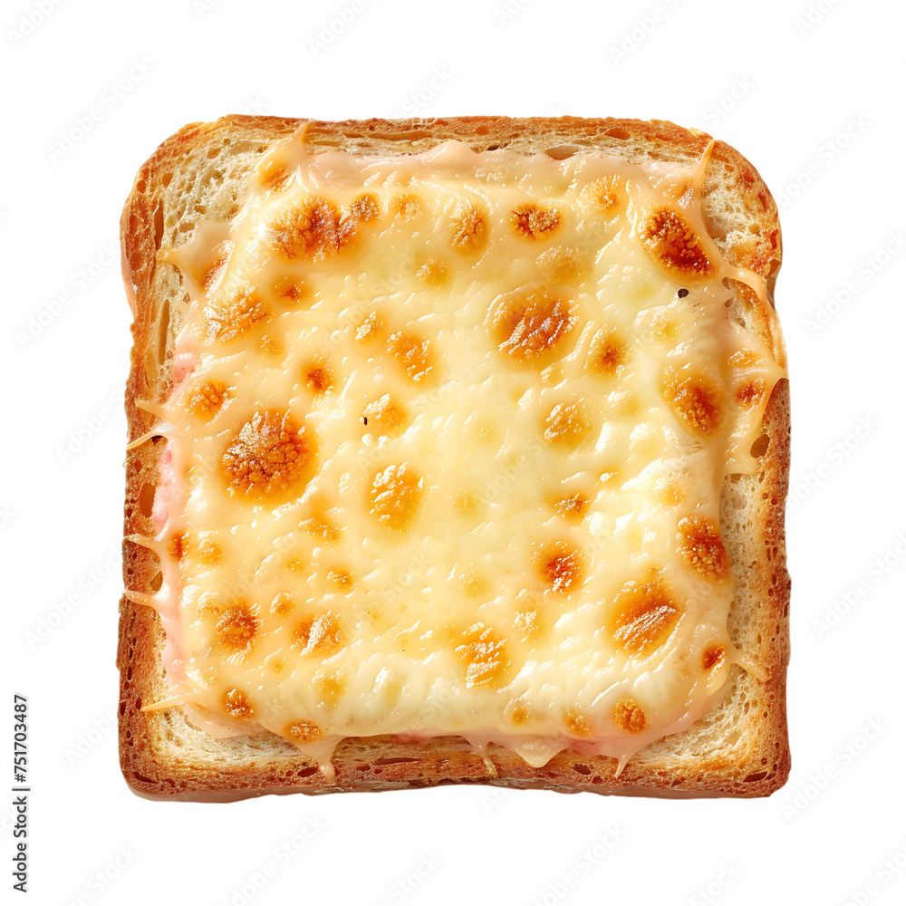 Croque monsieur toasted bread slices isolated isolated on transparent background Stock Photo ...