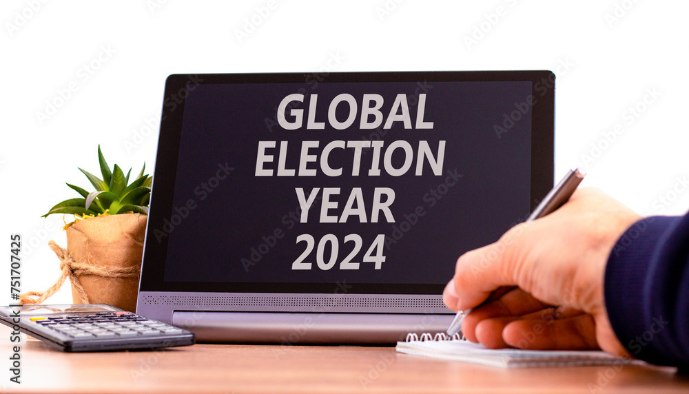Global election year 2024 symbol. Concept words Global election year ...