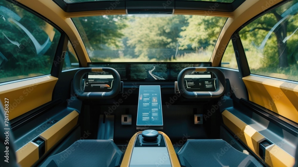 Conceptual design of a self-driving car with transparent displays and ...