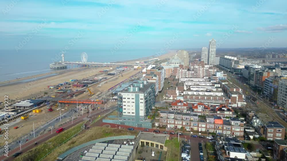 A mesmerizing aerial view from The Pier SkyView, captured by a drone ...