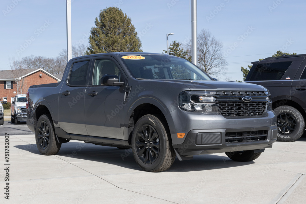 Ford Maverick XLT display at a dealership. Ford offers the Maverick in ...