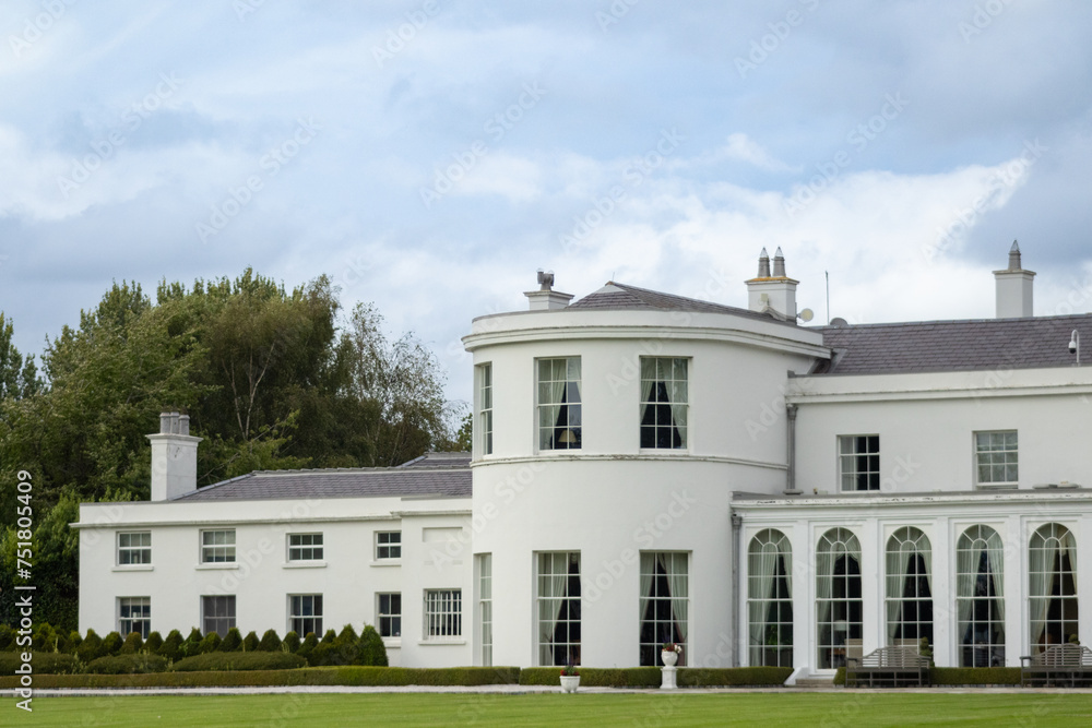 U.S. Ambassador's Residence, exterior facade, Phoenix Park in Dublin ...