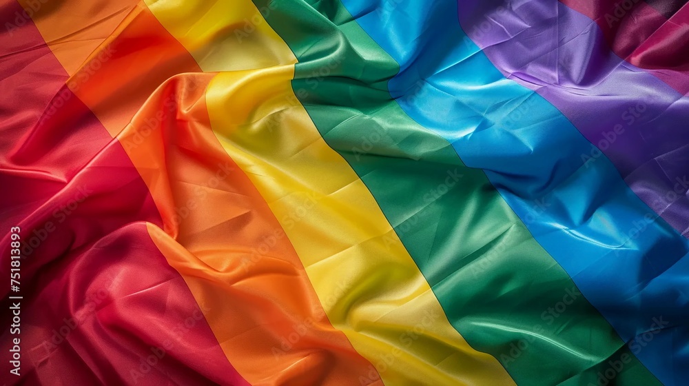Flag of the LGBT community, a symbol of diversity Stock Photo | Adobe Stock