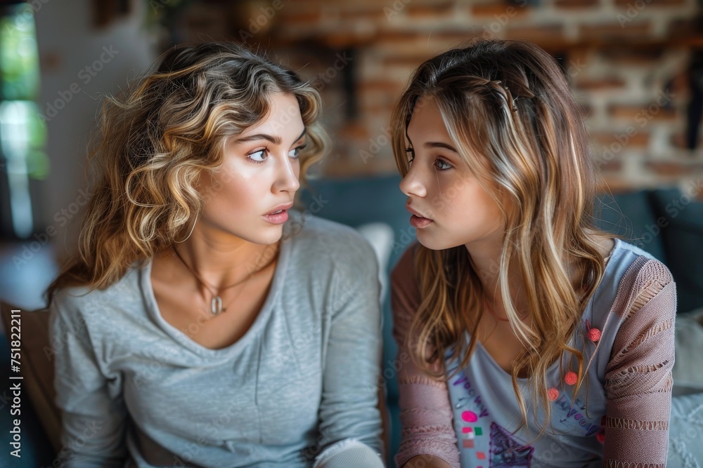 A photo highlighting the emotional intensity between two women in deep ...
