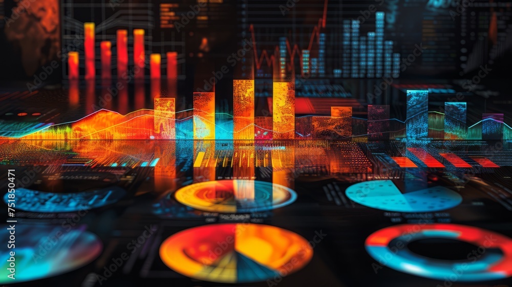 Bar Graphs: Use bold and colorful bars to represent different data ...
