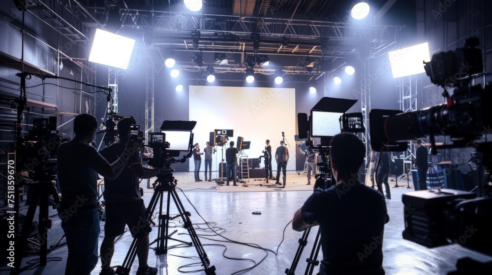 Video or film production studio used in shooting videography or ...