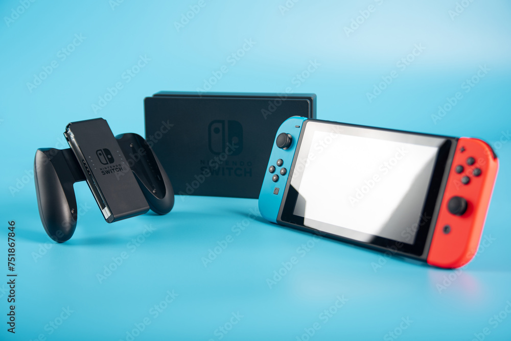 Araras, São Paulo, Brazil. March 4, 2024. Nintendo Switch and ...