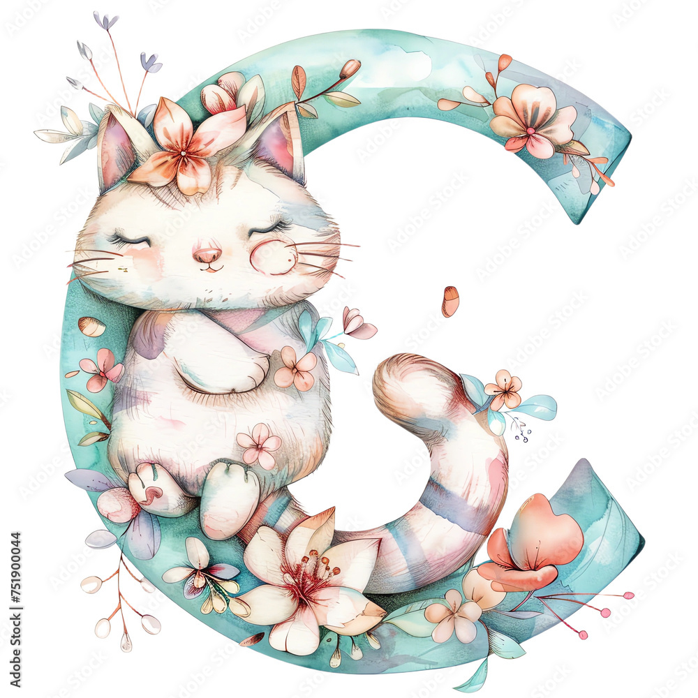Fotka „Cute Animal Alphabet C Sublimation Clipart,Animal Alphabet C PNG ...