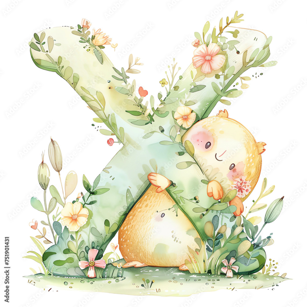 Ilustração do Stock: Cute Animal Alphabet X Sublimation Clipart,Animal ...