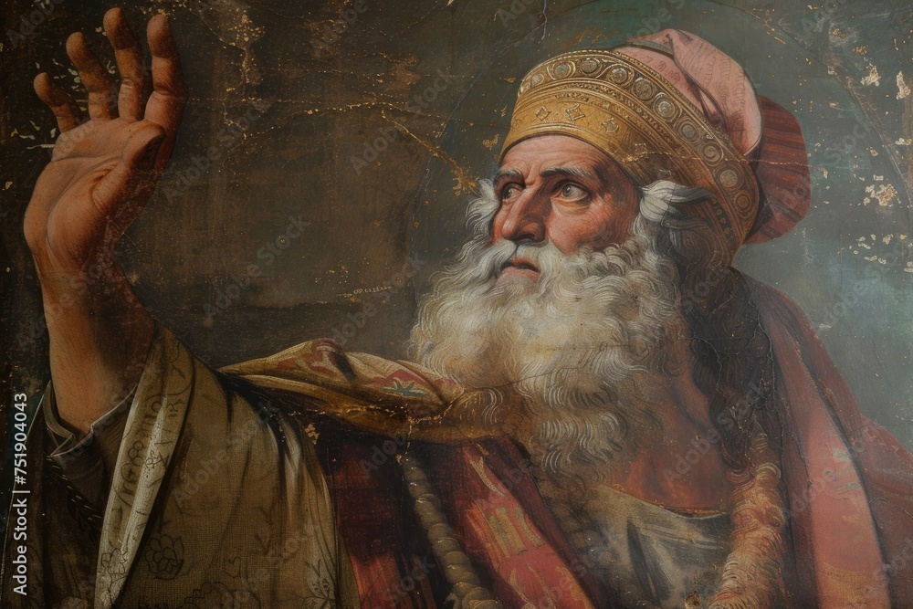 Royal legacy: king Salomon, an iconic biblical figure known for wisdom ...