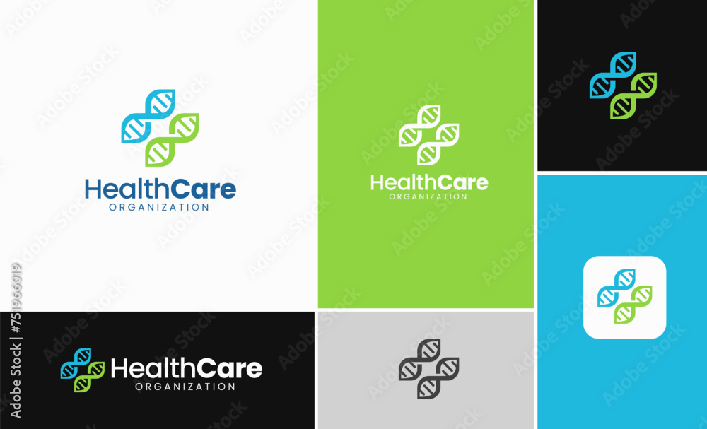 Healthcare logo collection. modern medical or pharmacy logo. nonprofit ...