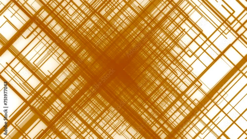 Animation of moving drawn grid in space. Motion. Movement through ...
