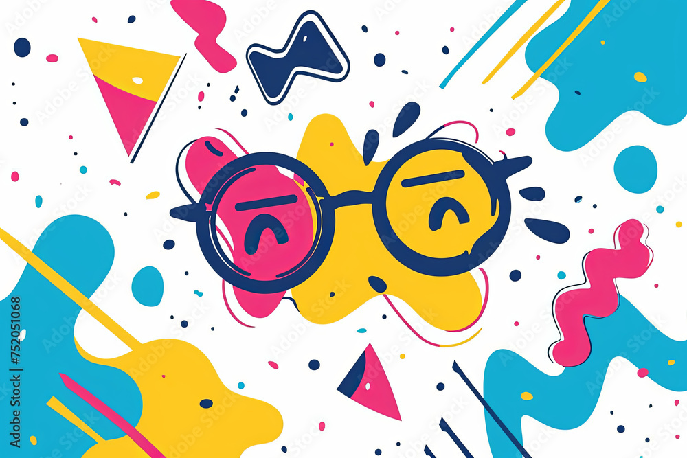 simple illustration showing focus and clarity for a motion graphics ...