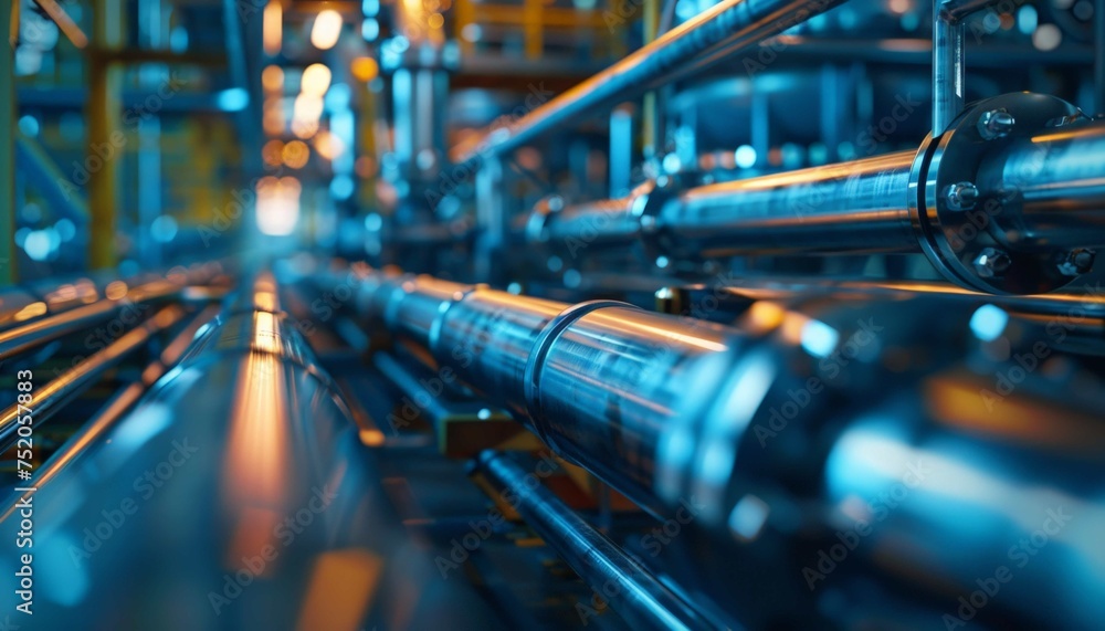 Pipe line connection in oil refinery, chemical, hydrogen or ammonia ...