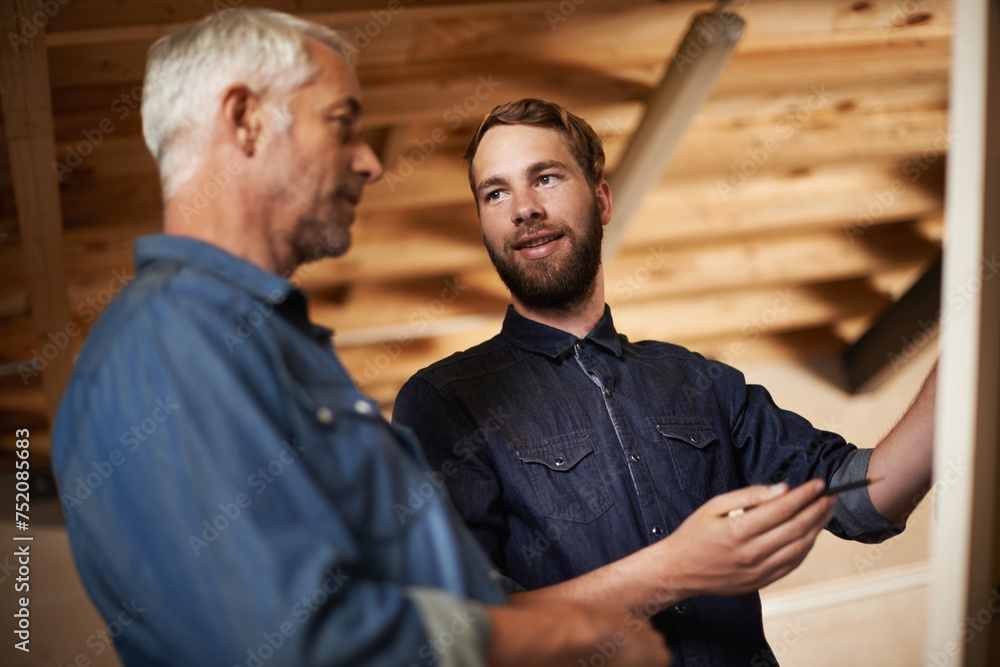 Planning, teamwork and architects by board in workshop for industrial ...