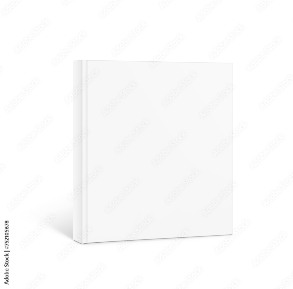 Blank soft book mockup. Vector illustration isolated on white ...