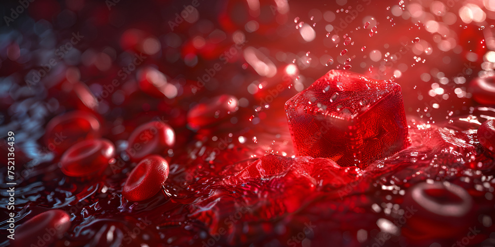 A close up detail zoom detail texture red blood, Red blood cells ...