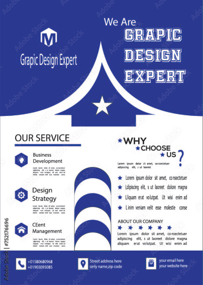 This is a Flyer design.It's made by adobe Illustrator and adobe ...