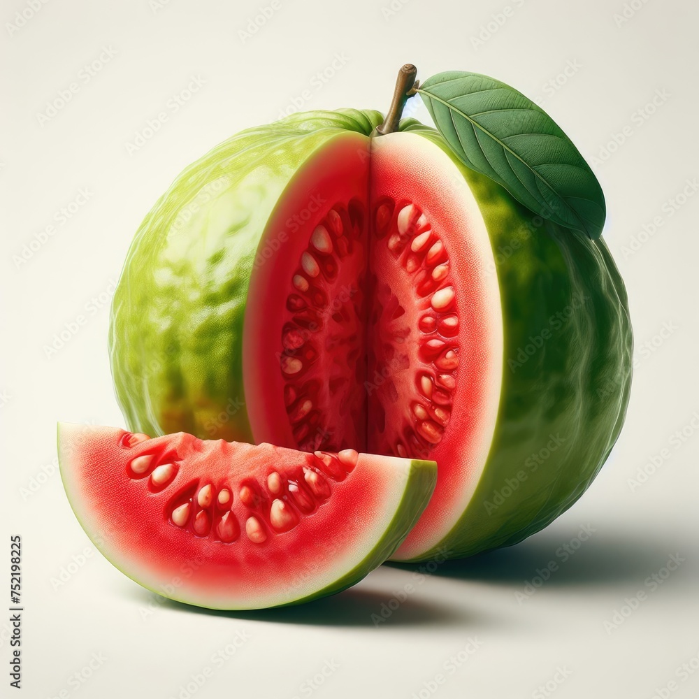 jumbo red guava is a rare water guava plant with sweet dense and tender ...