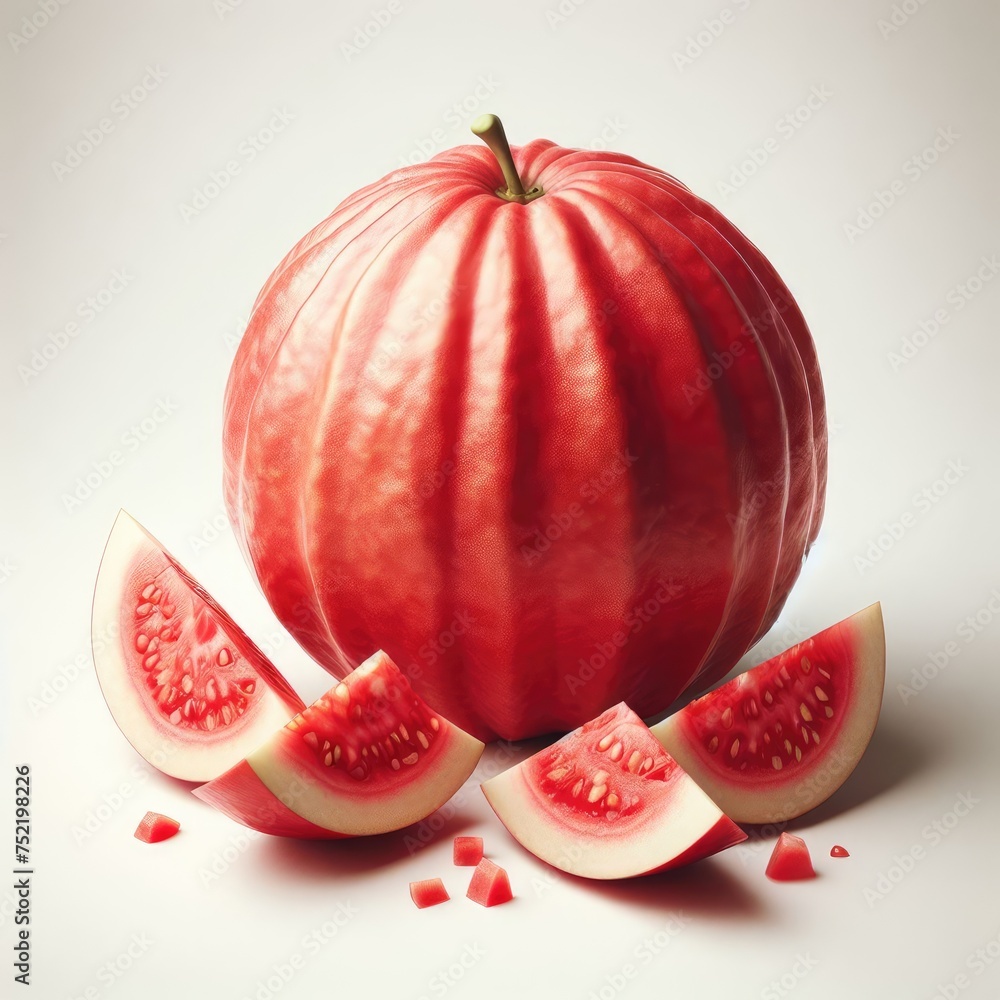 jumbo red guava is a rare water guava plant with sweet dense and tender ...