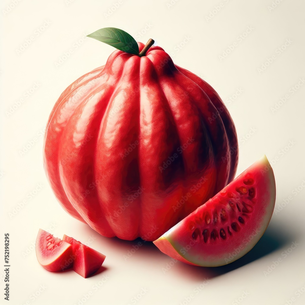 jumbo red guava is a rare water guava plant with sweet dense and tender ...