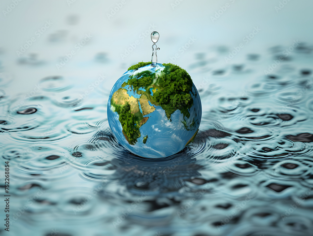 Accelerating Change - World Water Day and World Toilet Day 3d Concept ...