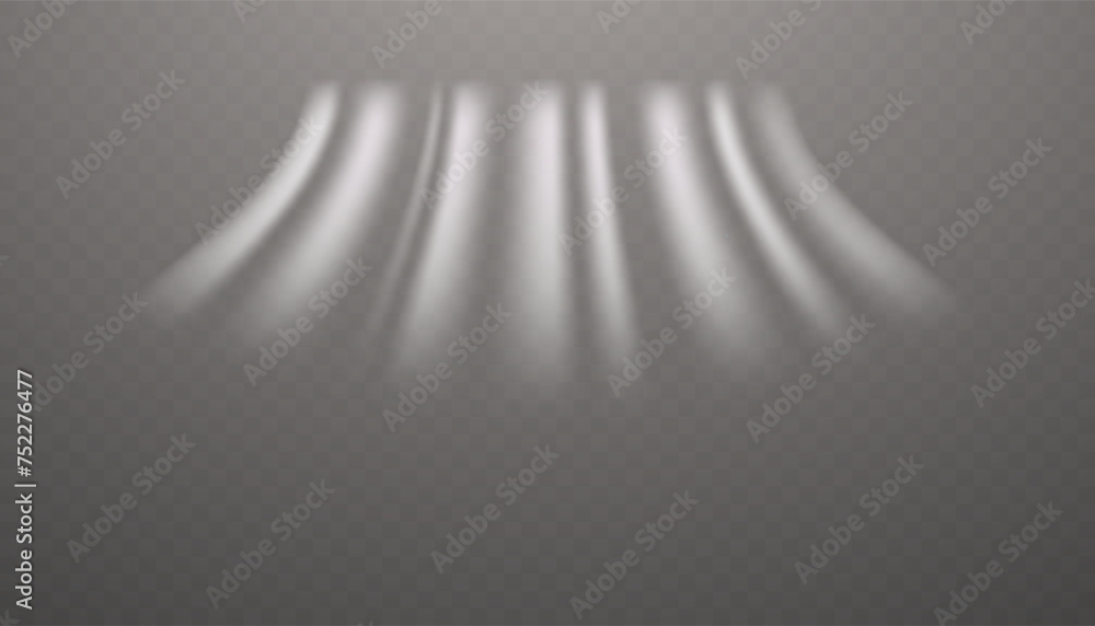 Wind air movement effect isolated on transparent background. Realistic ...