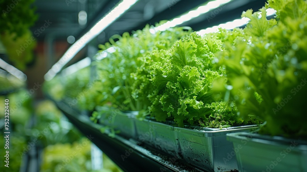 Automated nutrient delivery system in hydroponics Stock Photo | Adobe Stock
