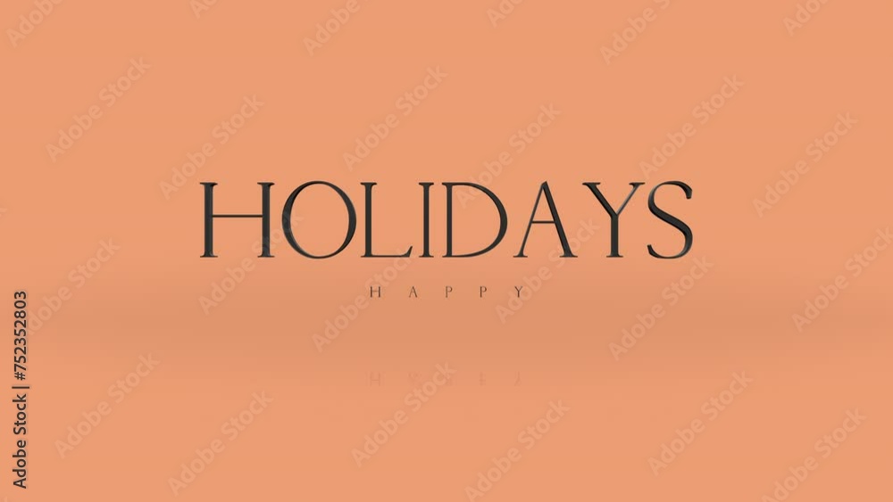 Vibrant logo for a holiday company with bold Happy Holidays text and a ...
