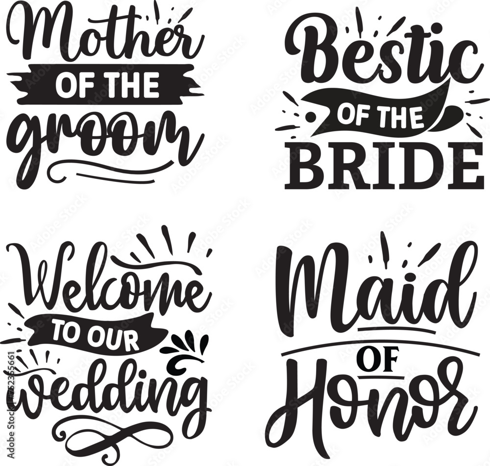 Vetor do Stock: Wedding SVG Bundle, Marriage Svg, Groom Saying, Wedding ...