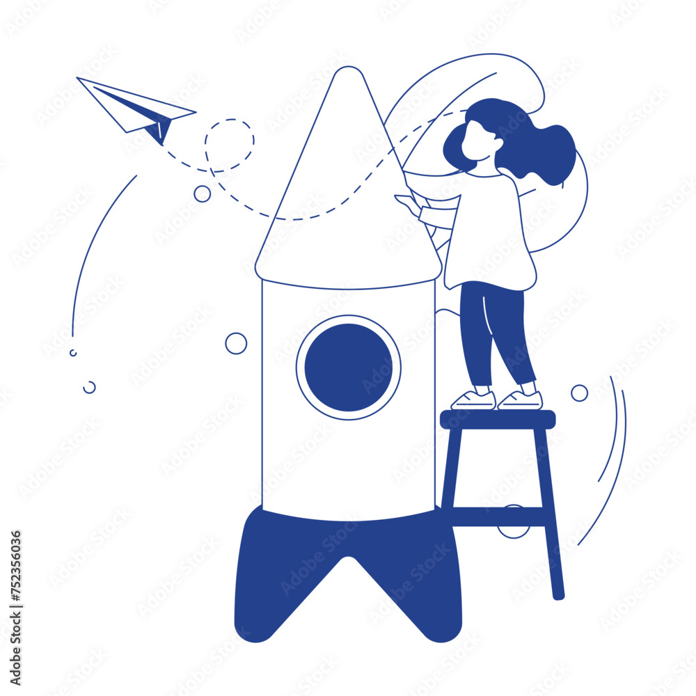 Character outline illustrations linear art vector graphic resources ...