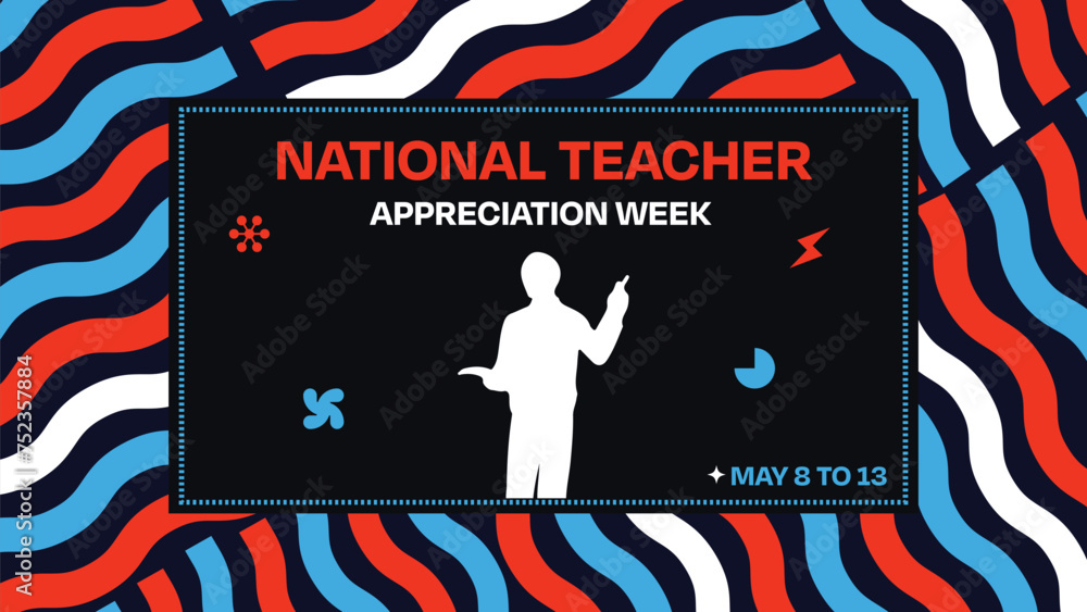 National Teacher Appreciation Week wallpaper with colorful typography ...