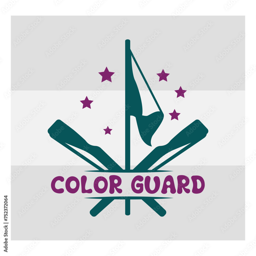 Color Guard Svg Cut Files | Color Guard T-shirt | Marching Band Svg ...