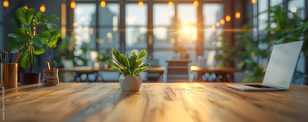 Clean and Organized Minimalist Office Background for Enhanced ...