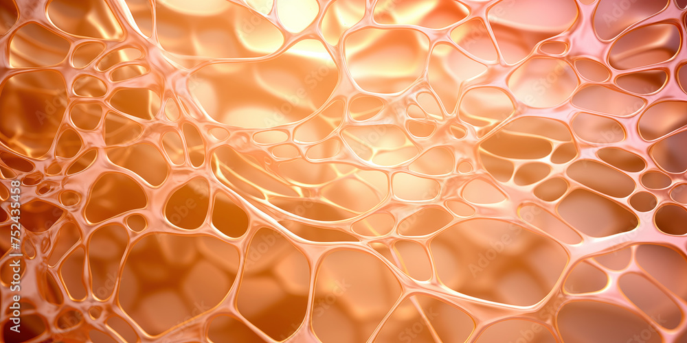 Golden background. Abstract texture made of liquid mesh. Structure of ...